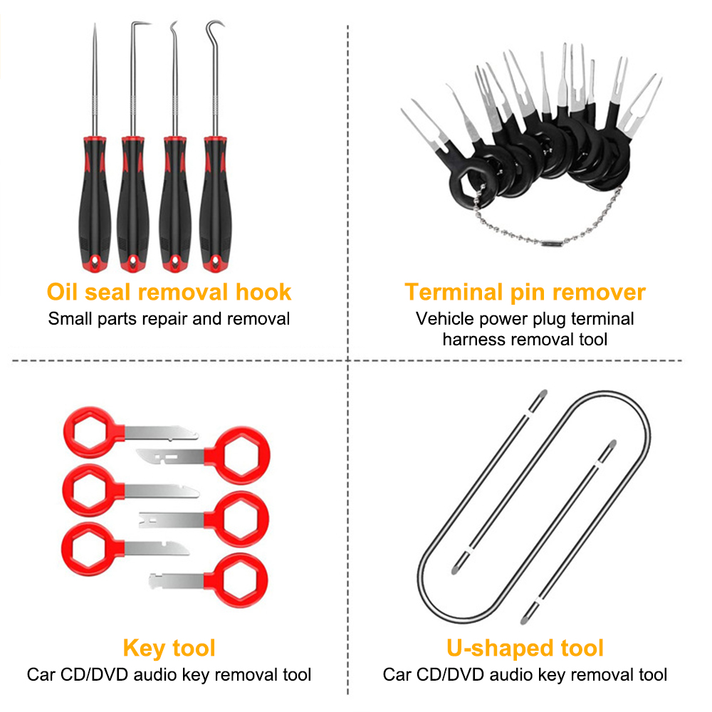 INSAMRT Car Disassembly Tool Set 38PCS DIY Hand Tools With Storage Bag ...