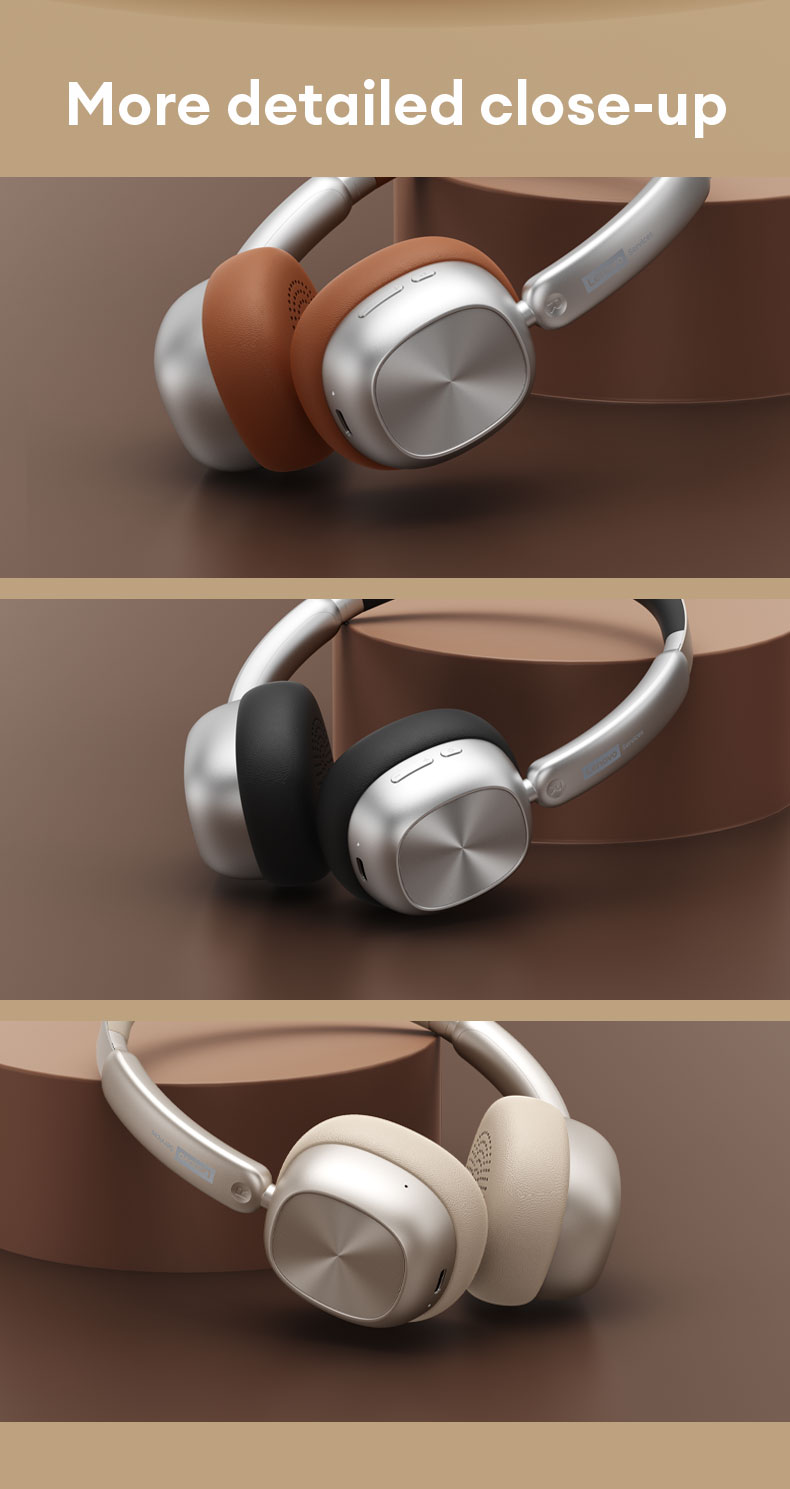 Lenovo LE600 Wireless Headphone Bluetooth Headphone HIFI Stereo Large ...