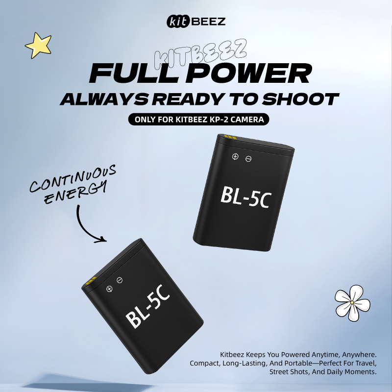 【For KP-2 Camera】KiTBEEZ BL-5C Lithium Battery for KP-2 Camera ...