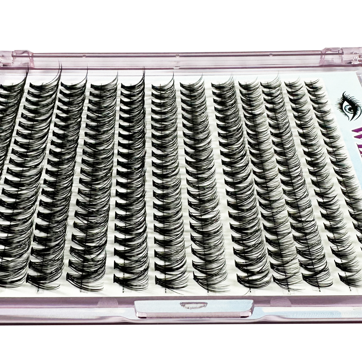 Natural Look D Curl Cluster Lashes False Eyelash Extensions Reusable ...