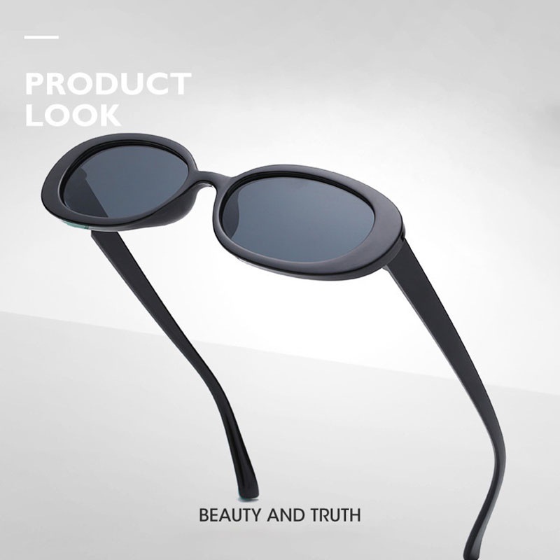 Oval Retro Sunglasses | Small Frame Hip-Hop Fashion Glasses For Men And ...