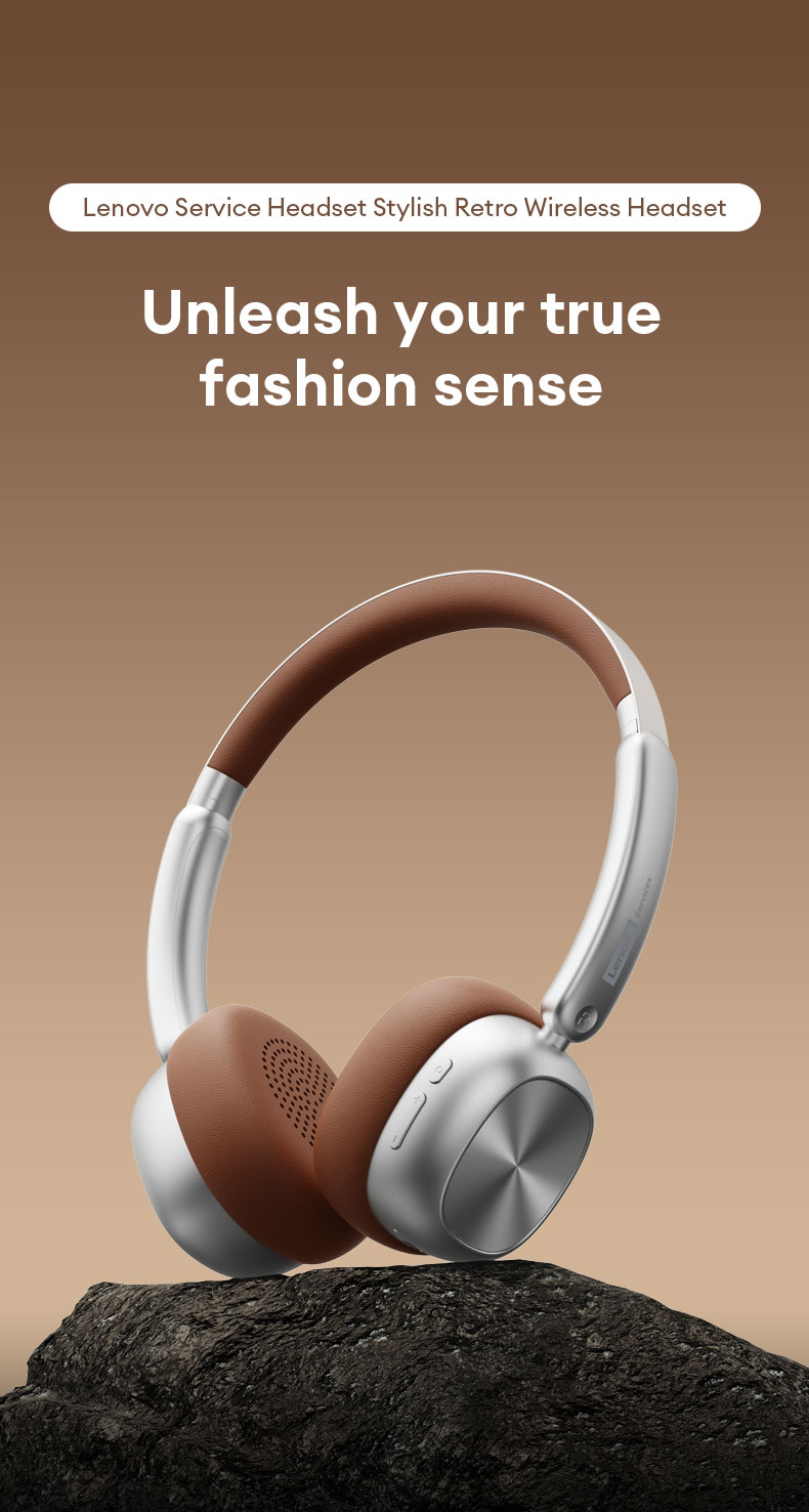 lenovo LE600 Wireless Bluetooth Headphones Retro Headsets Compact ...