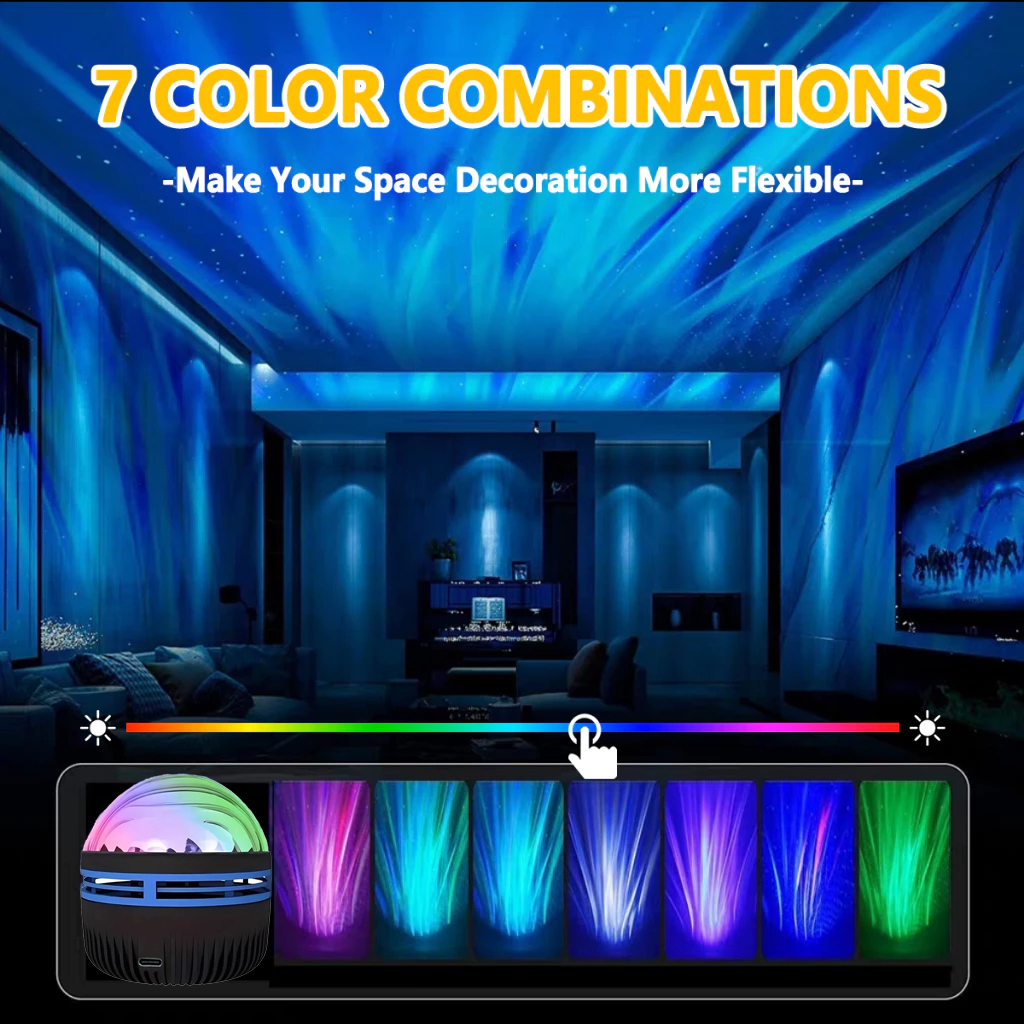 5w LED ambient light USB Aurora projector indoor starlight disco light ...