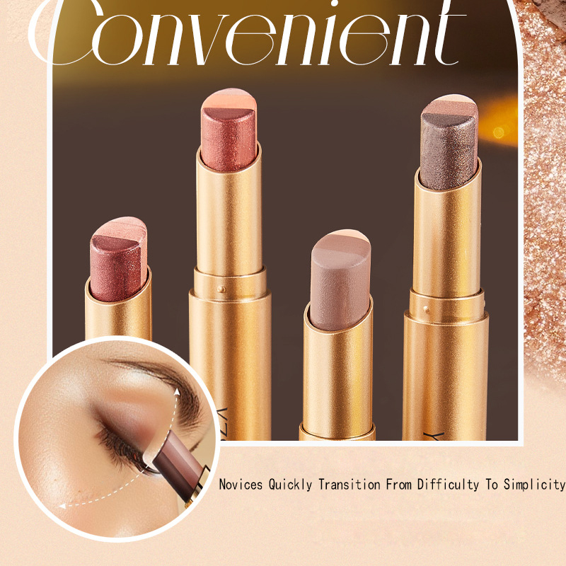 New Yzs One Stroke Forming Gradual Change Lazy Three Color Eye Shadow ...