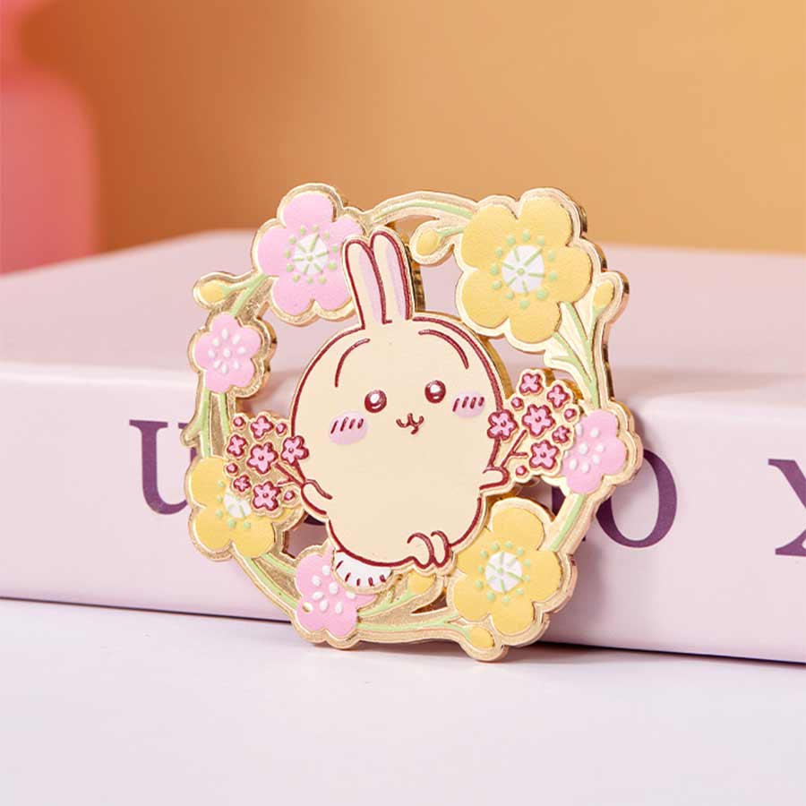 MINISO Chiikawa Series - Sakura Season Usagi Metal Fridge Magnet Cute ...