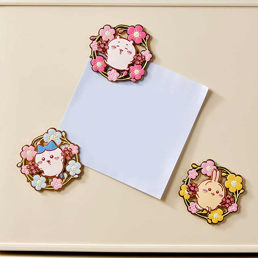 MINISO Chiikawa Series - Sakura Season Usagi Metal Fridge Magnet Cute ...