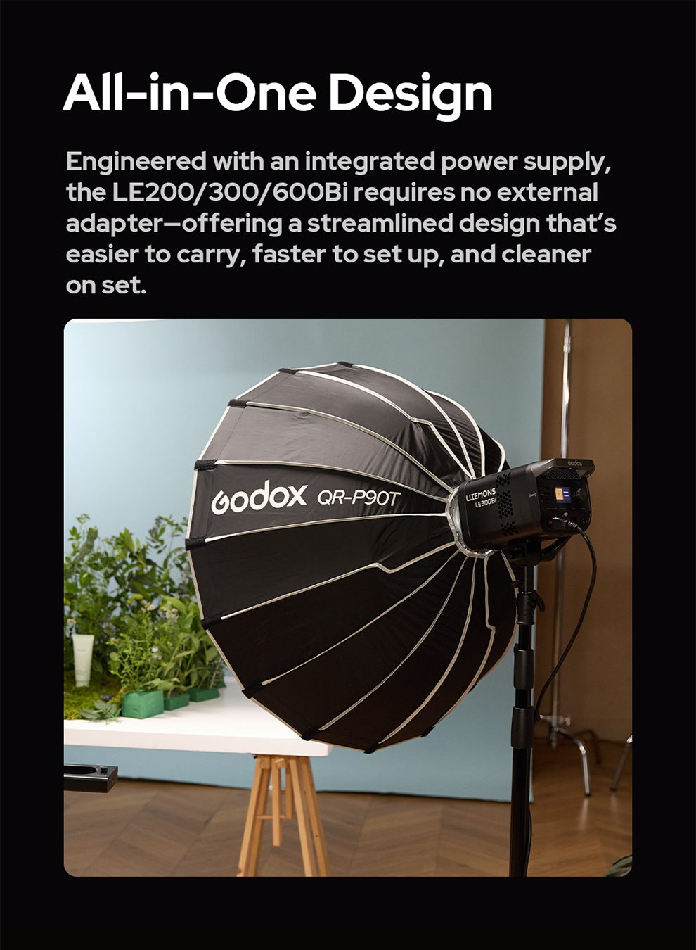 Godox LE200Bi 220W LE300 320W LE600Bi 620W LITEMONS Bi-color LED Light ...