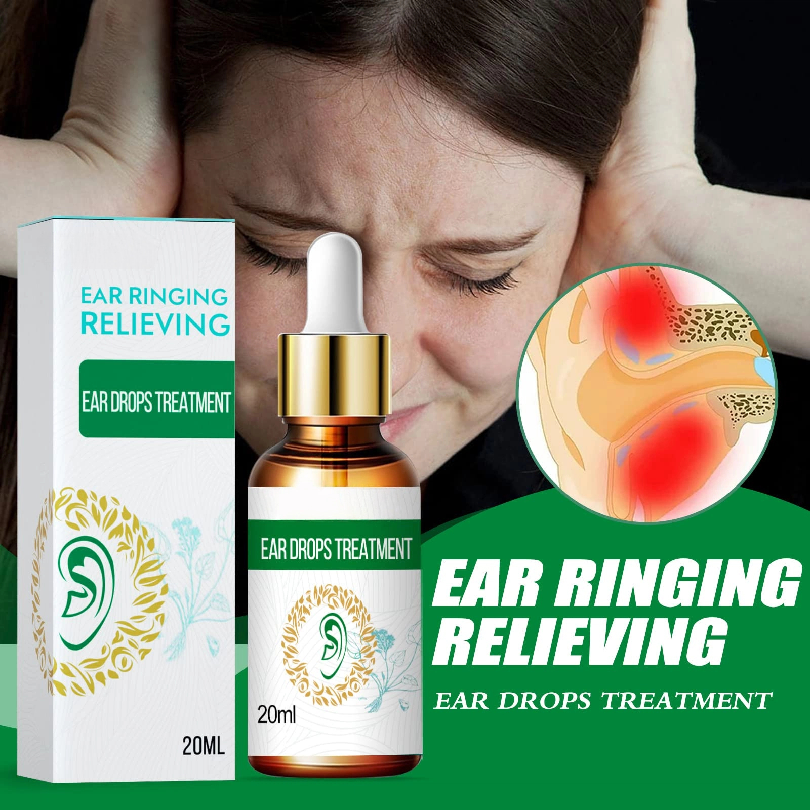 Natural Herbal Ear Drops for Tinnitus Relief and Hearing Support with ...