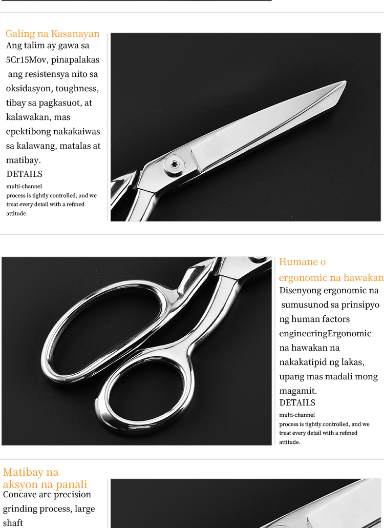 tailor scissors gunting pang tela fabric scissors for sewing Stainless ...