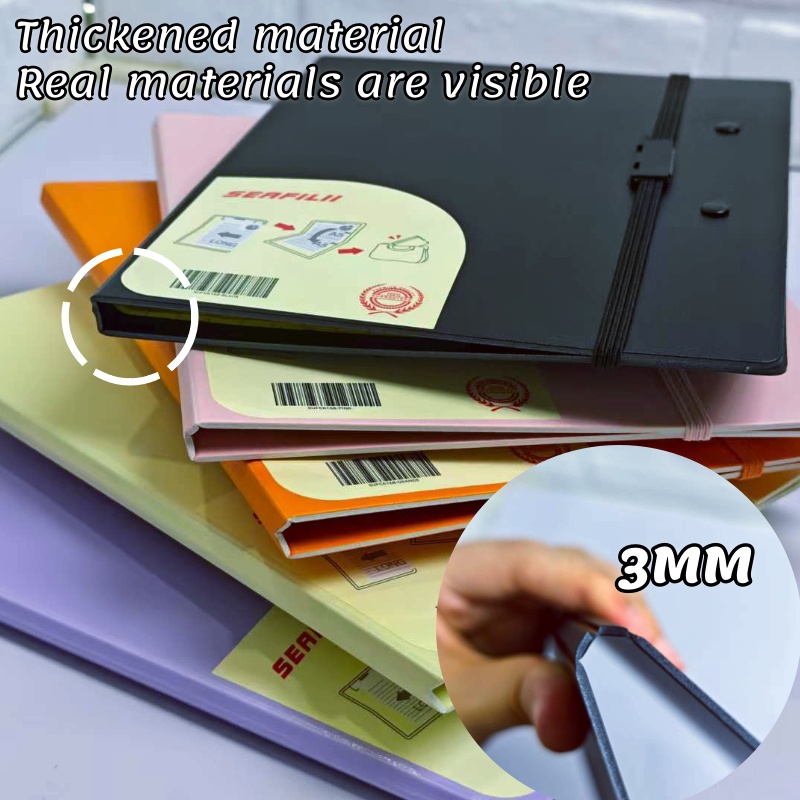 Long Size Clipboard Foldable File Folder with Strap Document Paper ...