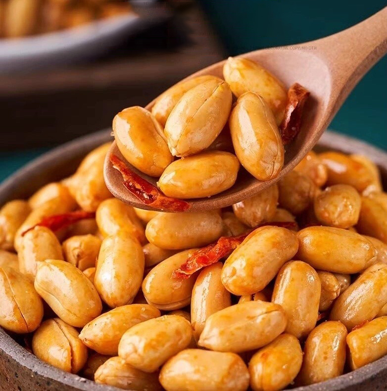 Skinless Peanuts Snacks salt and pepper/spicy flavor, snacks, fried ...