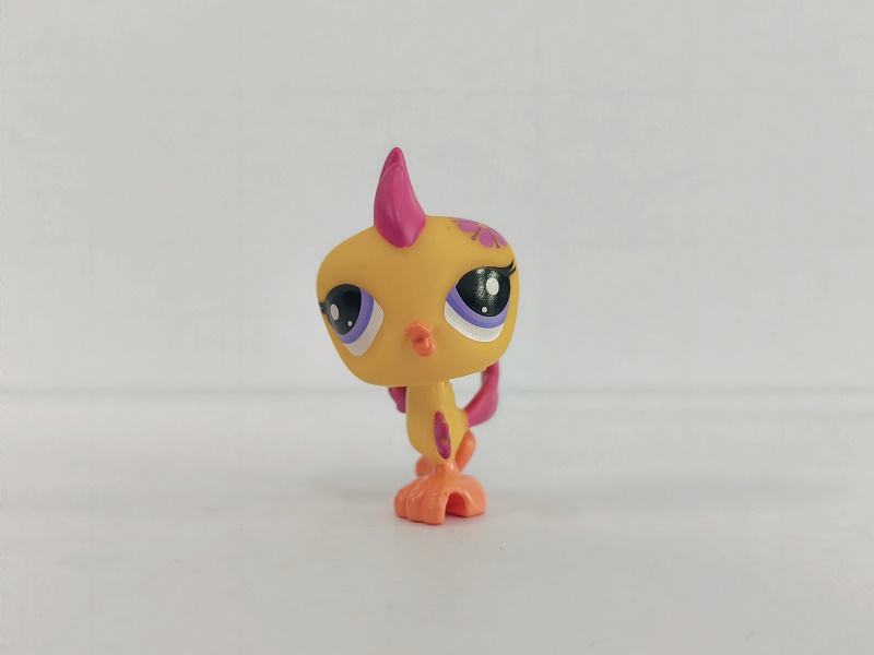 LPS Figure Yellow Parakeet Triplet Purple Eyes #7091 Littlest Pet Shop ...