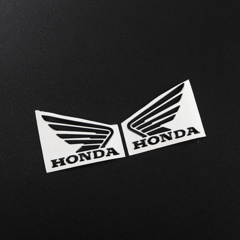 3d Soft Rubber Emblem Stickers for Honda Wings | Left and Right ...