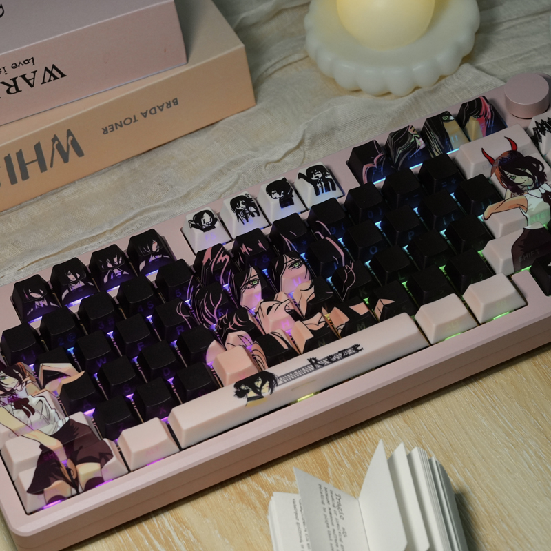125 Keys Reze Keycap Side Print RGB Backlit Keycap Set Dye Sub PBT ...