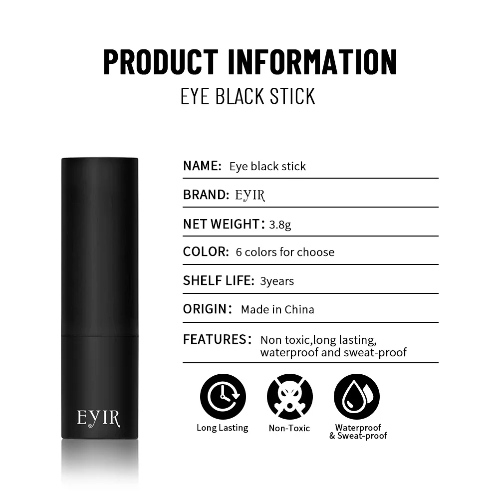 Soccer And Baseball Eye Black Stick - Perfect For Fan Face Makeup, Body ...