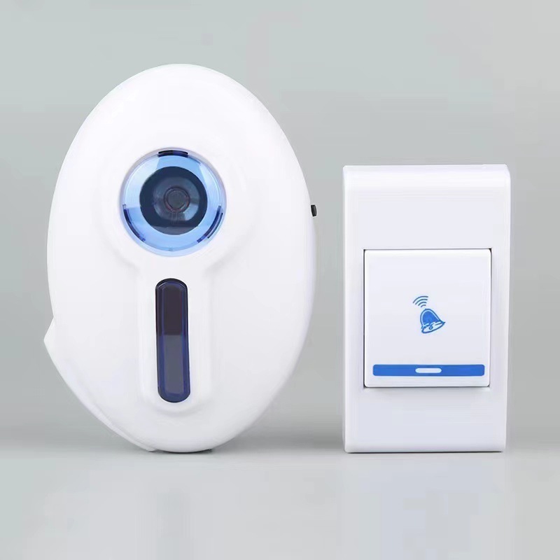 Wireless Doorbell LED Battery Powered Ring Remote Control Home Security ...