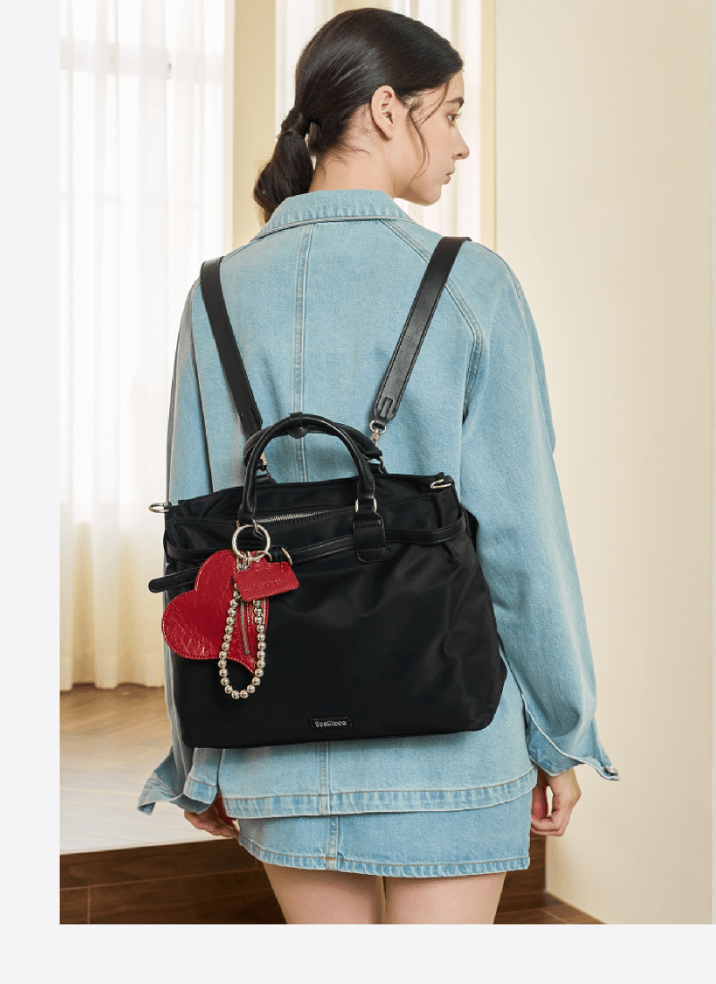 SeaGloca 3-Way with Heart Charm Crossbody Shoulder Backpack Laptop ...