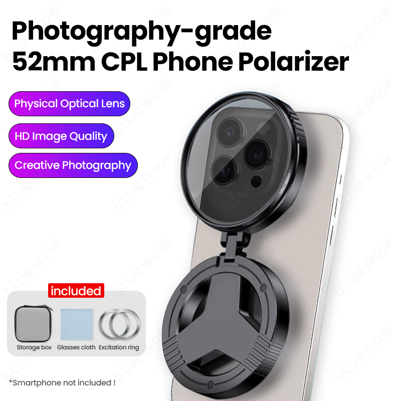 BlueWow Magnetic CPL/ND Camera Filter Eliminating Water Surface/Glass ...