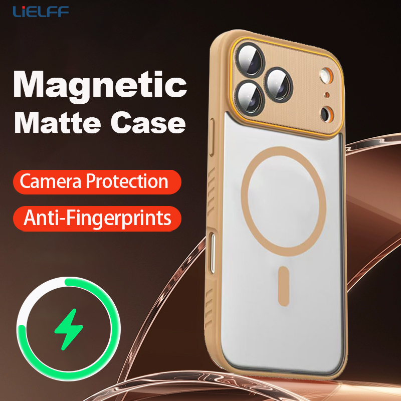 LiELFF Magnetic Case For iPhone 17 16 pro max 15 14 13 12 pro max 11 ...