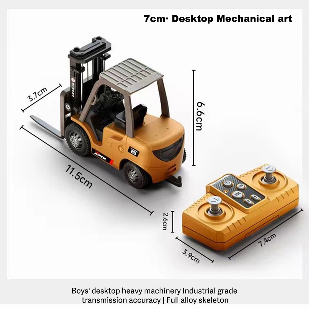 1:64 MINI Alloy RC Forklift Upgrade Cargo Hopper Complete Set 2.4GHz ...