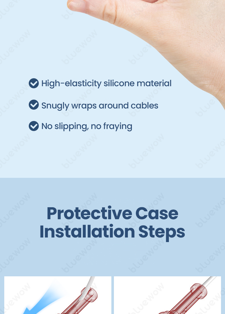 BlueWow2025【Android】cable protector data cable protector charging ...