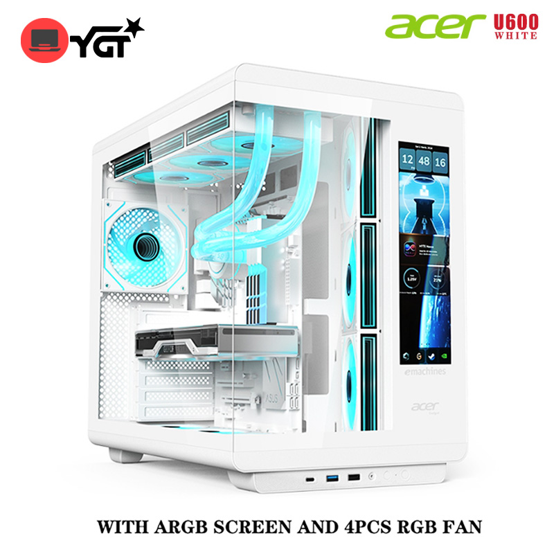 Acer Seaview Palace Pro Gaming Case Build-in 4 ARGB Fans With Screen ...