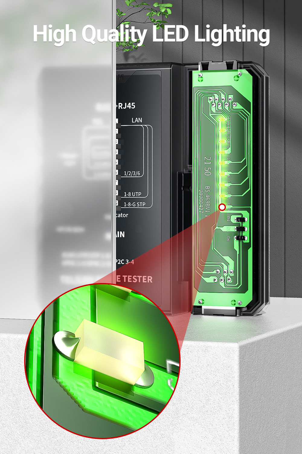AMPCOM Updated Network Cable Tester LAN Cable Test Network Cable Tool ...