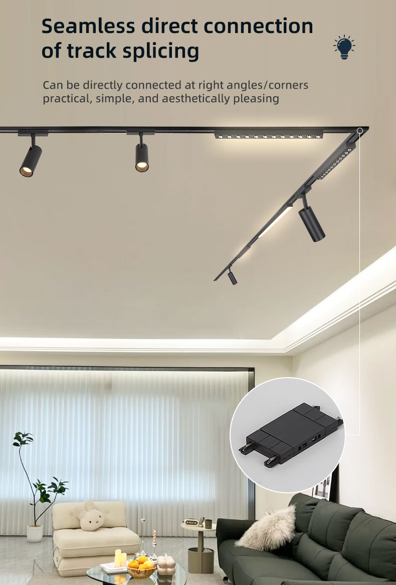 LED Magnetic Track Light Spotlight Long Linear Track Light 12W 20W 220V ...