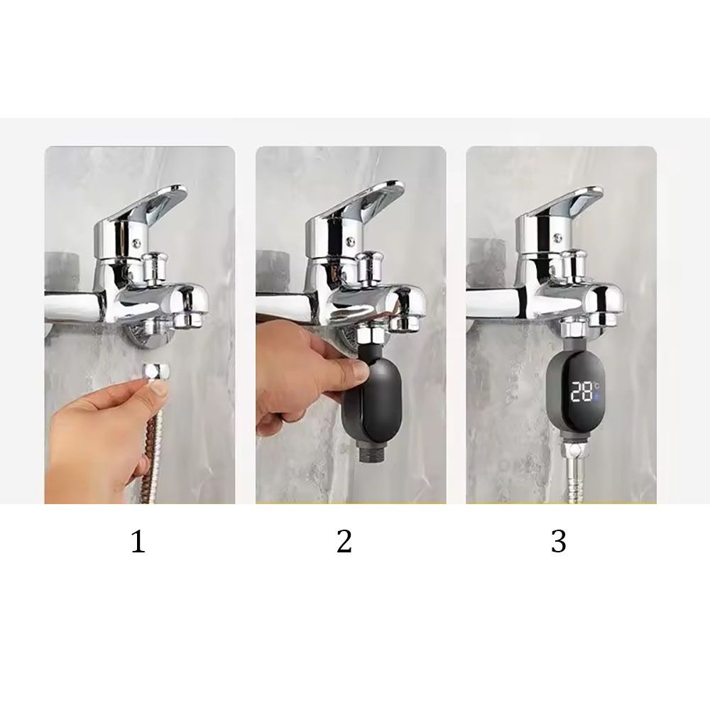 DAPHNE Faucet Water Temperature Gauge, Accurate Color Coded Shower ...