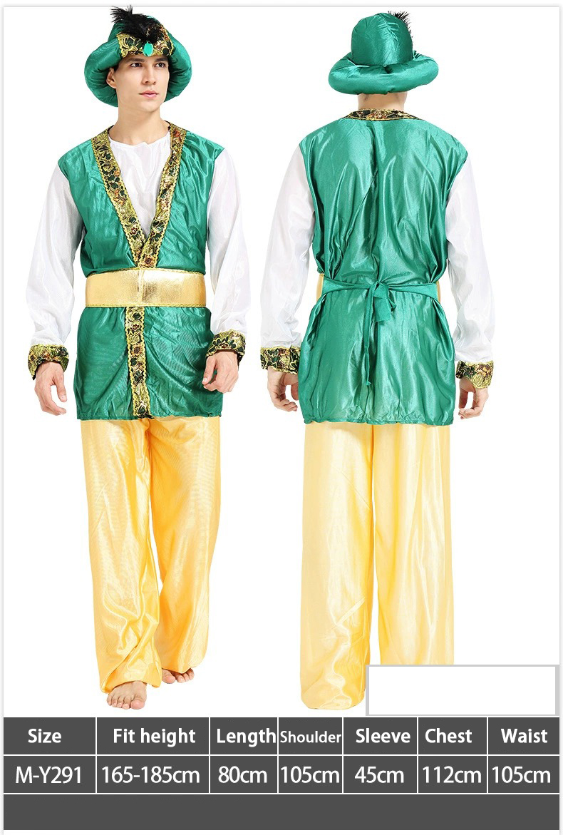 Mens Halloween Sikhism Costumes For Men Adult Party Hindus Jasmine ...