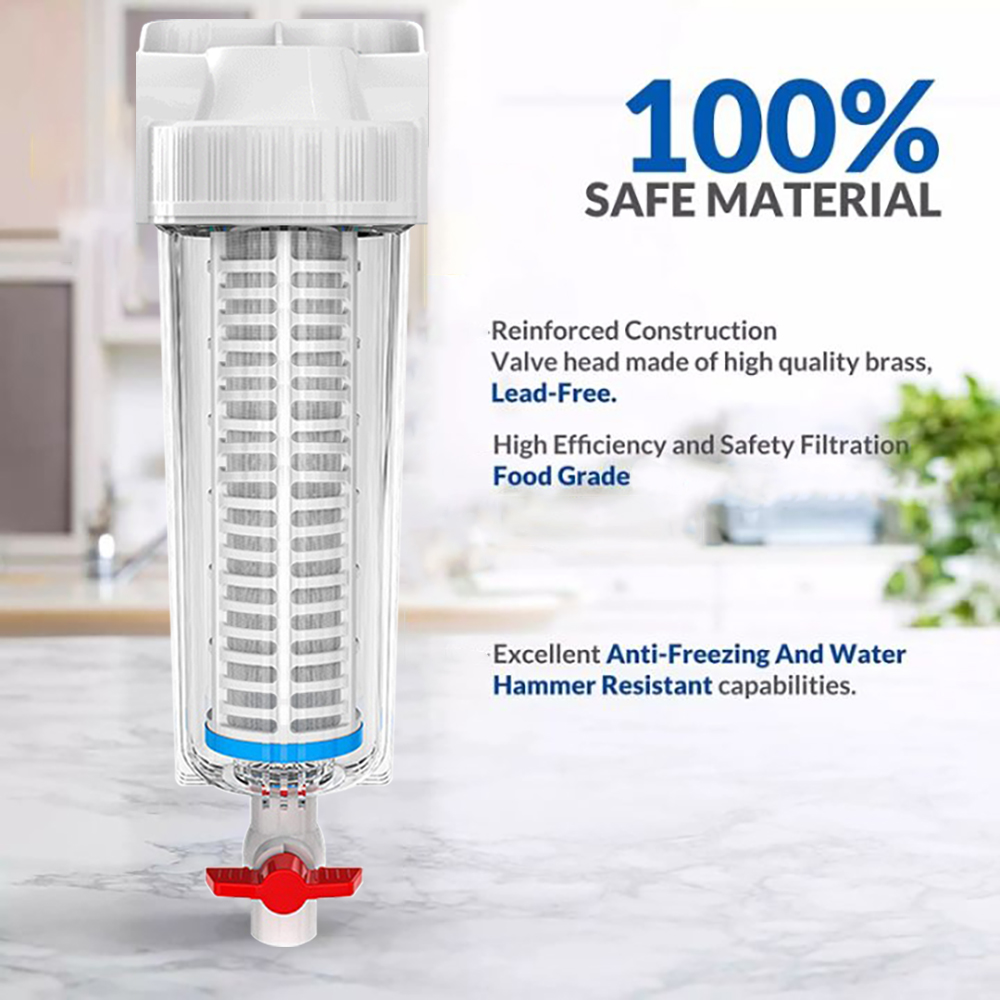 Hivens Water Purifier Food Grade Water Filter Reusable Whole House Spin ...