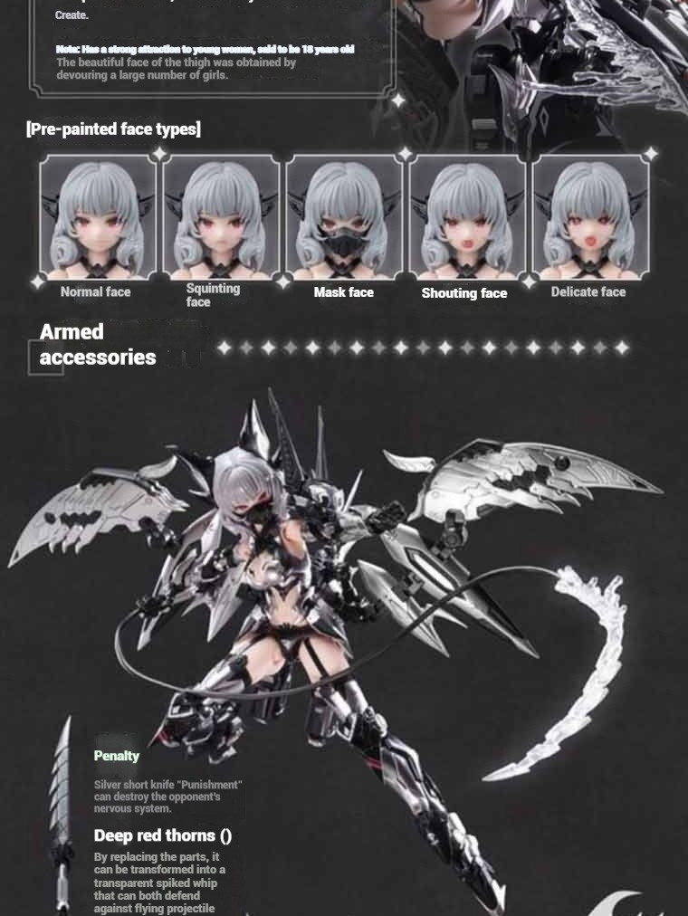 EASTERN MODEL CAMILLA Dark Silver Blood Charm Silver Blood Charm ...