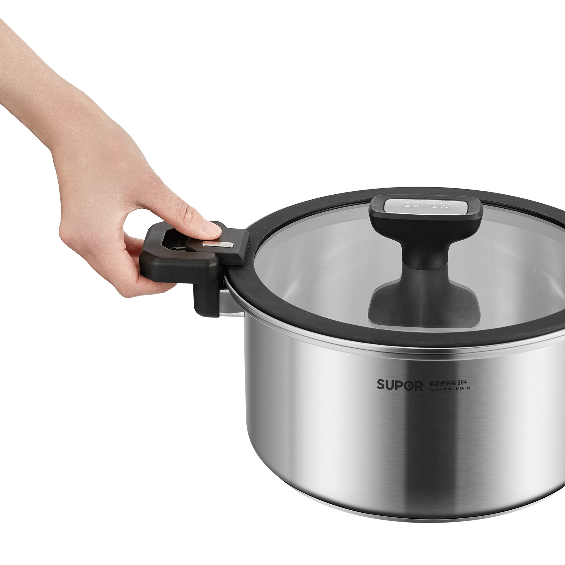 Supor micro pressure cooker 24cm 5.2L 304 Stainless steel Casserole ...