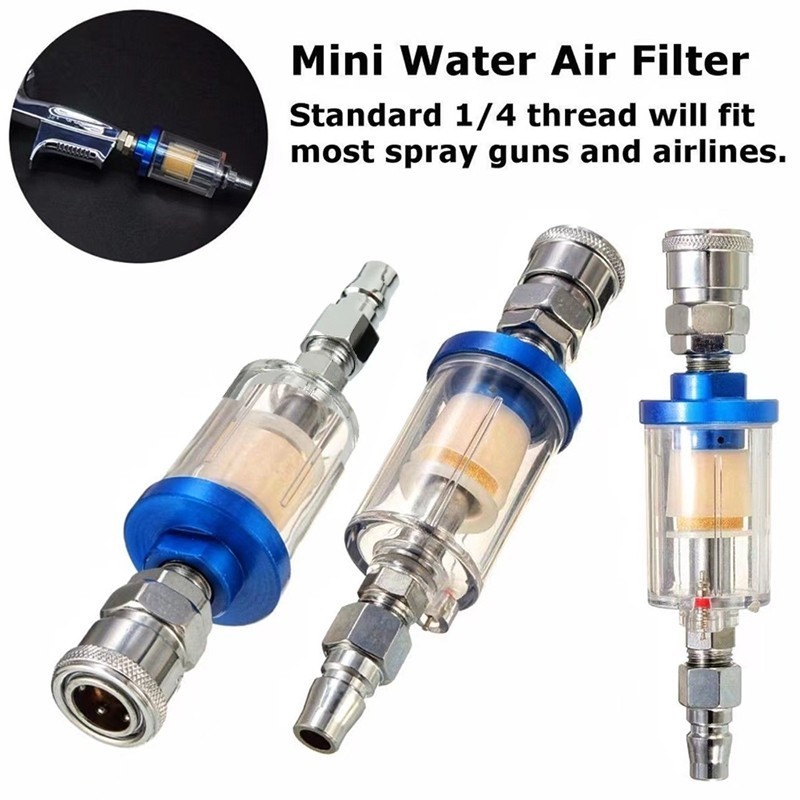 Spray Gun Air Filter Tool 1/4 Water Oil Separator Air Filter For Spray ...