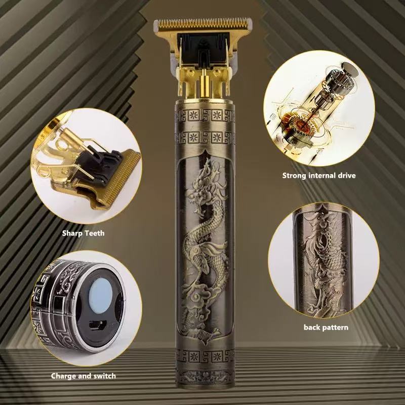 T9 Battery-Powered Electric Hair Trimmer Shaver Haircut Machine Home ...