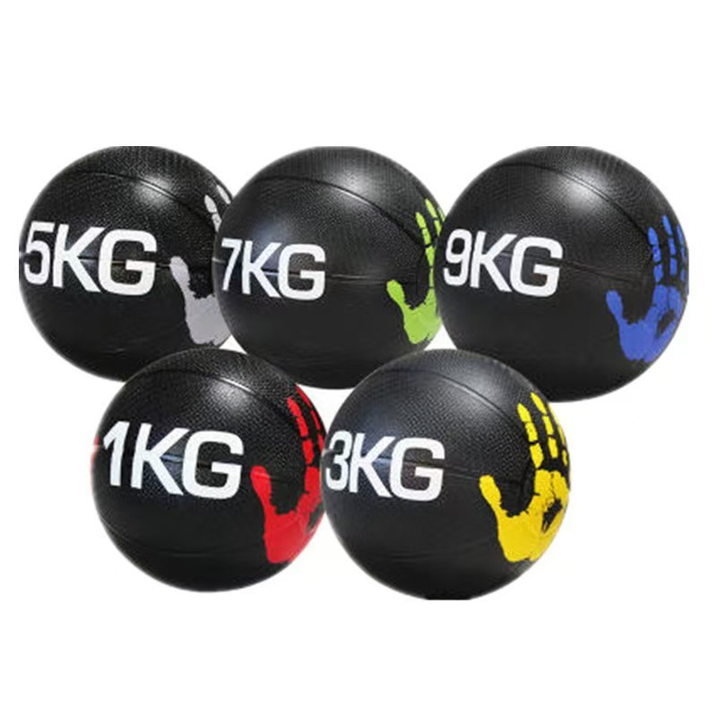 Dual Grip Rubber Medicine Ball 1/2/3/4/5/6/7/8/9/10KG Weighted Core ...