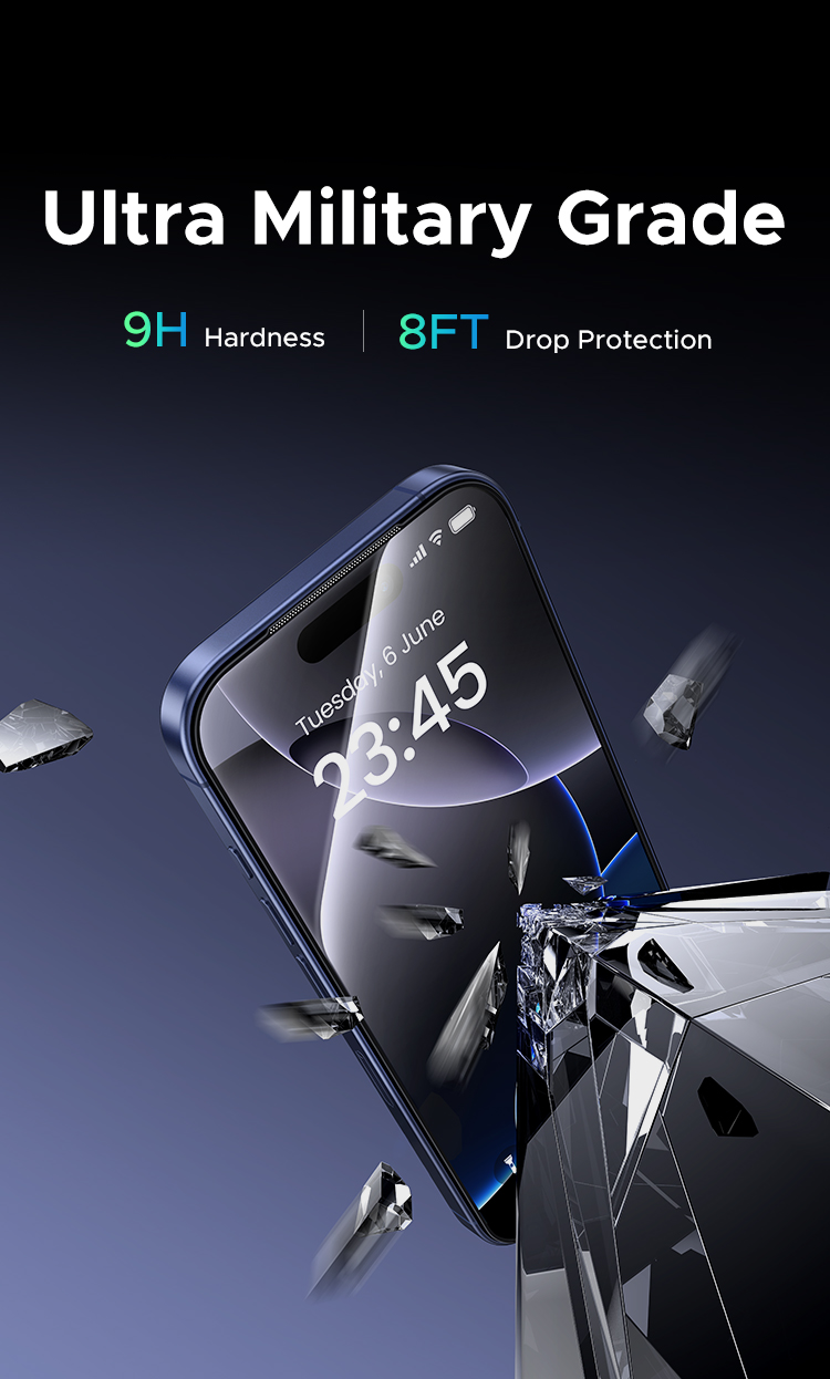 UGREEN for iPhone 17 Pro Max Glass Screen Protector for iPhone 17 Pro ...