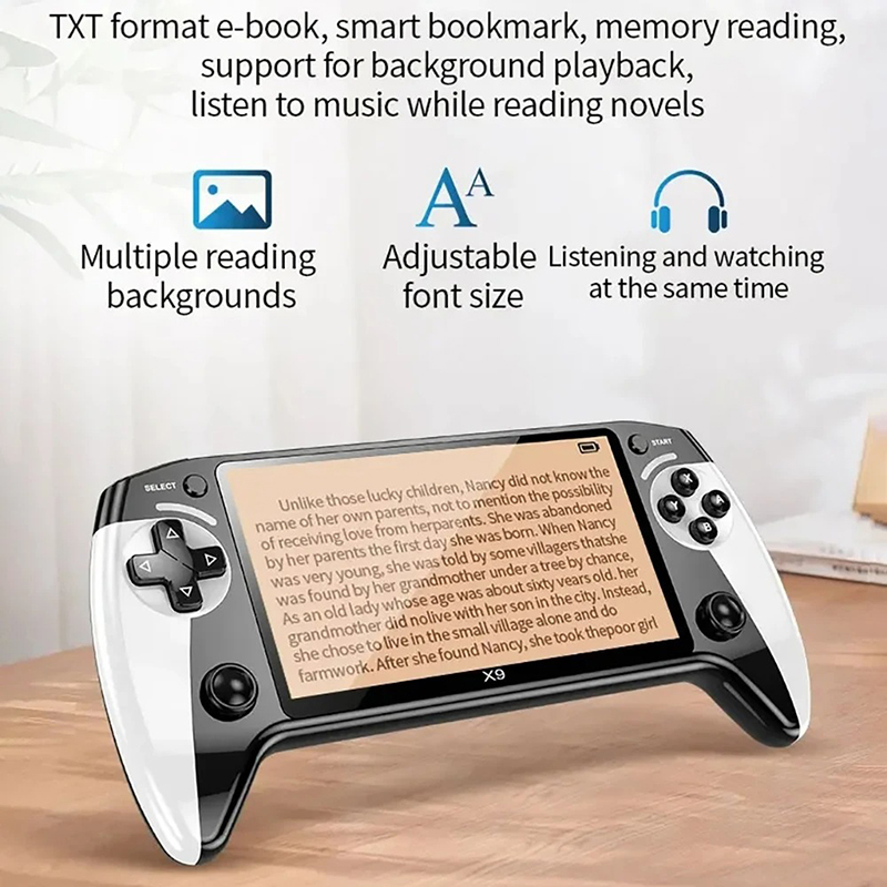X9 Handheld Retro Game Player 5.5 Inch Screen Video Game Player ...