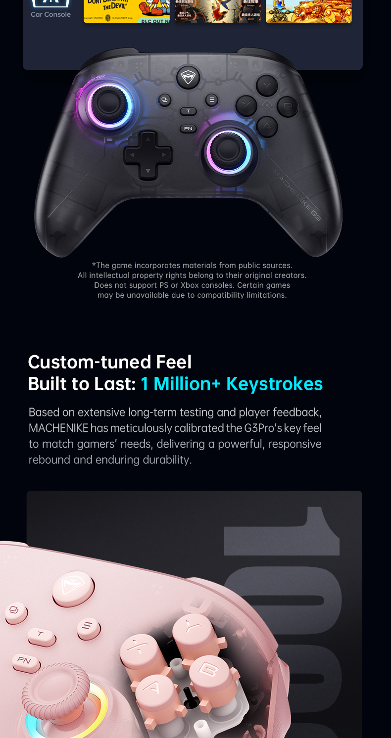 Machenike G3 V2 Pro Tri-Mode Wireless Gamepad With Charging Dock ...