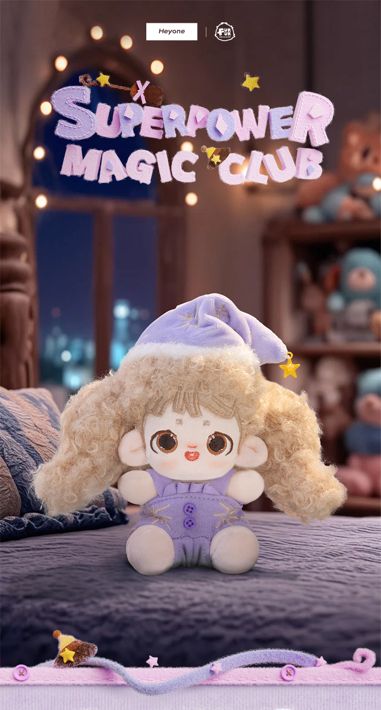 Heyone FurFur Superpower Magic Club Series Plush Doll Mystery Box Blind ...