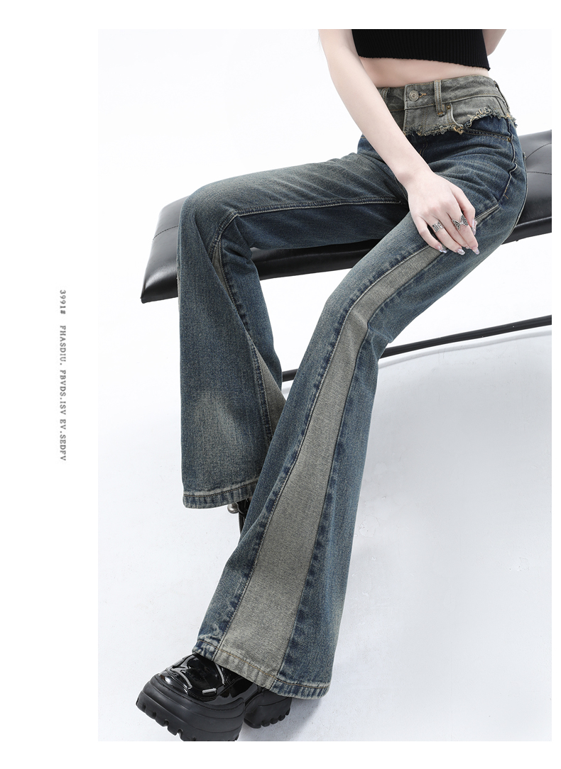 Flared Pants for Women Korean Retro Slim Fit Micro Flare pants Women's ...