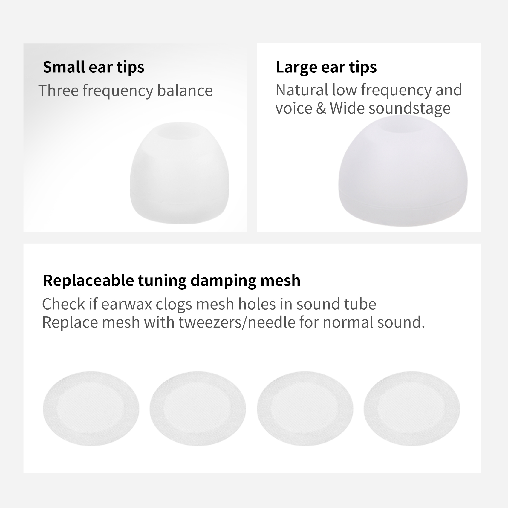 Hzsound White Snow In-Ear Monitor Headphones, Stereo Wired Earbuds 10 ...