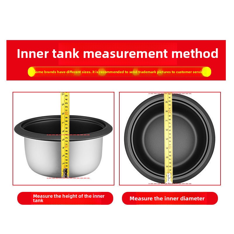 1.0L (5 cups) rice cooker inner pot replacement Alumlnum linerAnti-rust ...