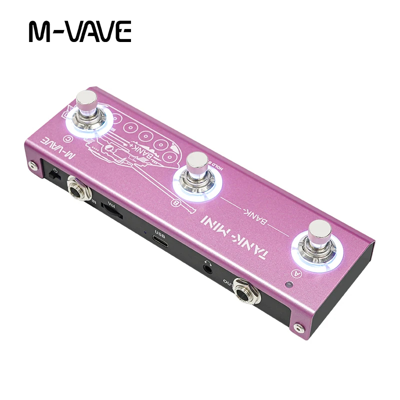 M-vave Tank Mini Multic Effect Guitar Pedal,Support IR and OTG ...