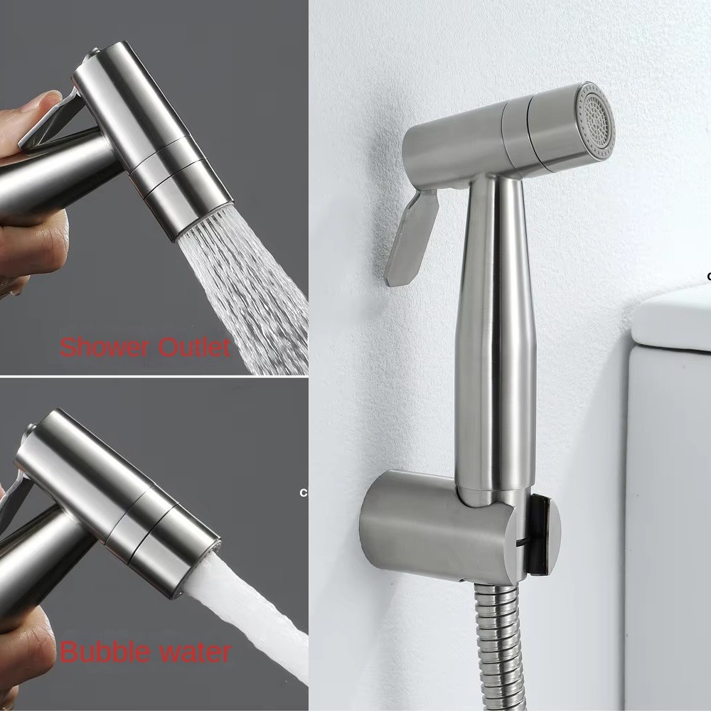 Stainless Steel Bathroom Cleaner | High-Pressure Toilet Spray Gun with ...