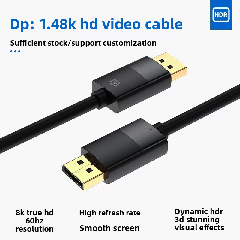 DisplayPort Cable with Audio 16K 8K for Xiaomi TV Box, PC, Laptop ...