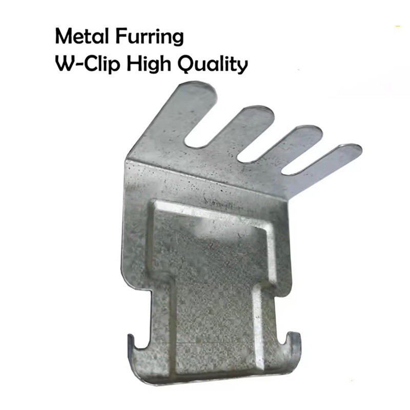 100pcs Double furring clip W clip Metal furring wall clip metal furring ...