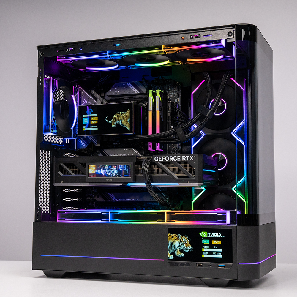 Jungle Leopard Pro Flow 360 CPU Aio Cooler 5.5-inch LCD Screen / 360mm ...