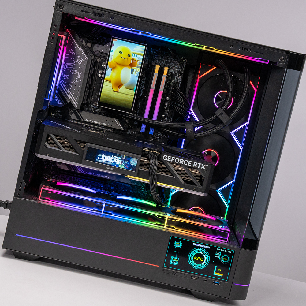 Jungle Leopard Pro Flow 360 CPU Aio Cooler 5.5-inch LCD Screen / 360mm ...