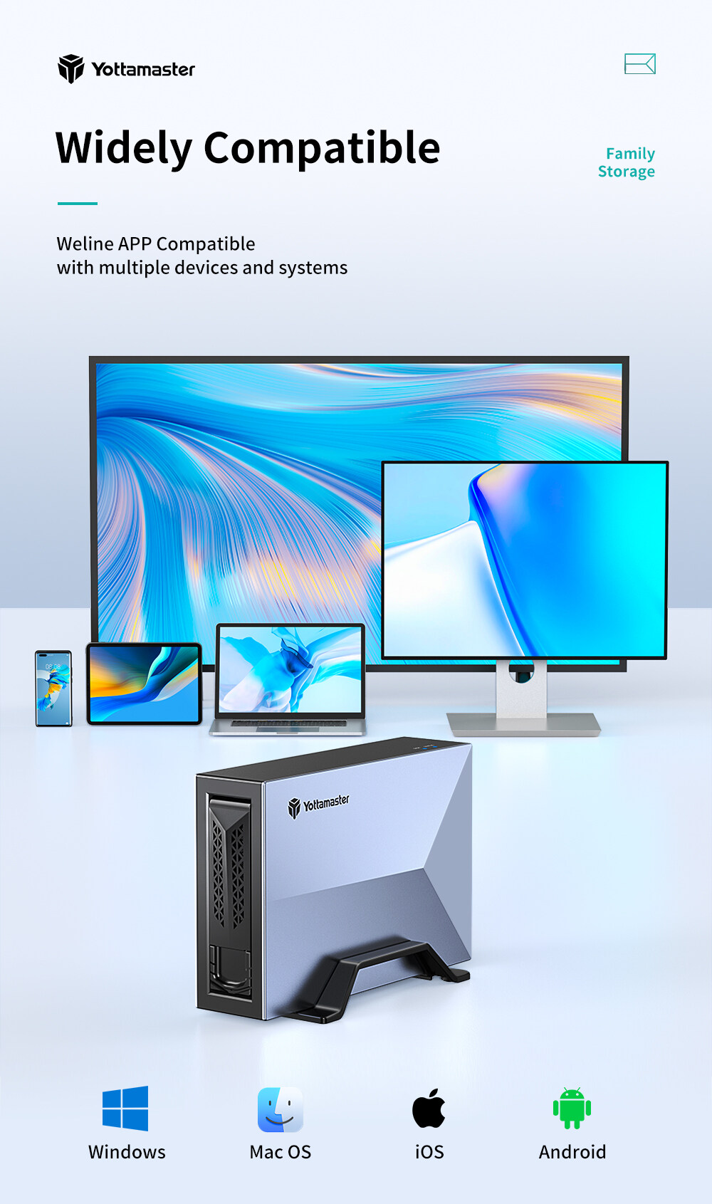 yottamaster 2.5/3.5 “HDD/SDD NAS Storage , ARM Quad-Core Cortex-A55 ...